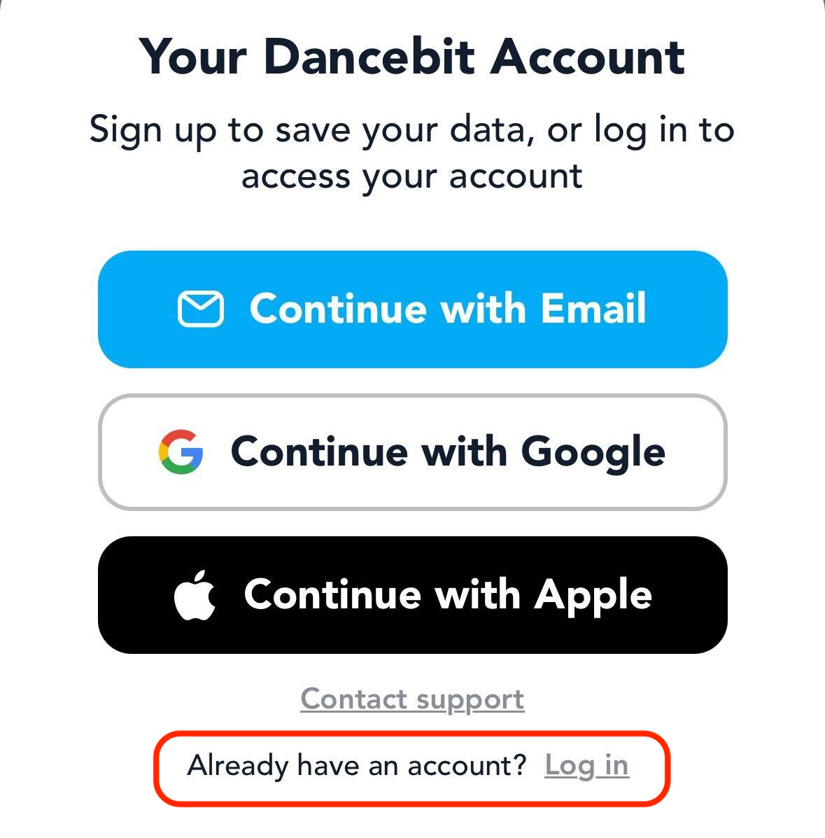 How to access my account? – Dancebit