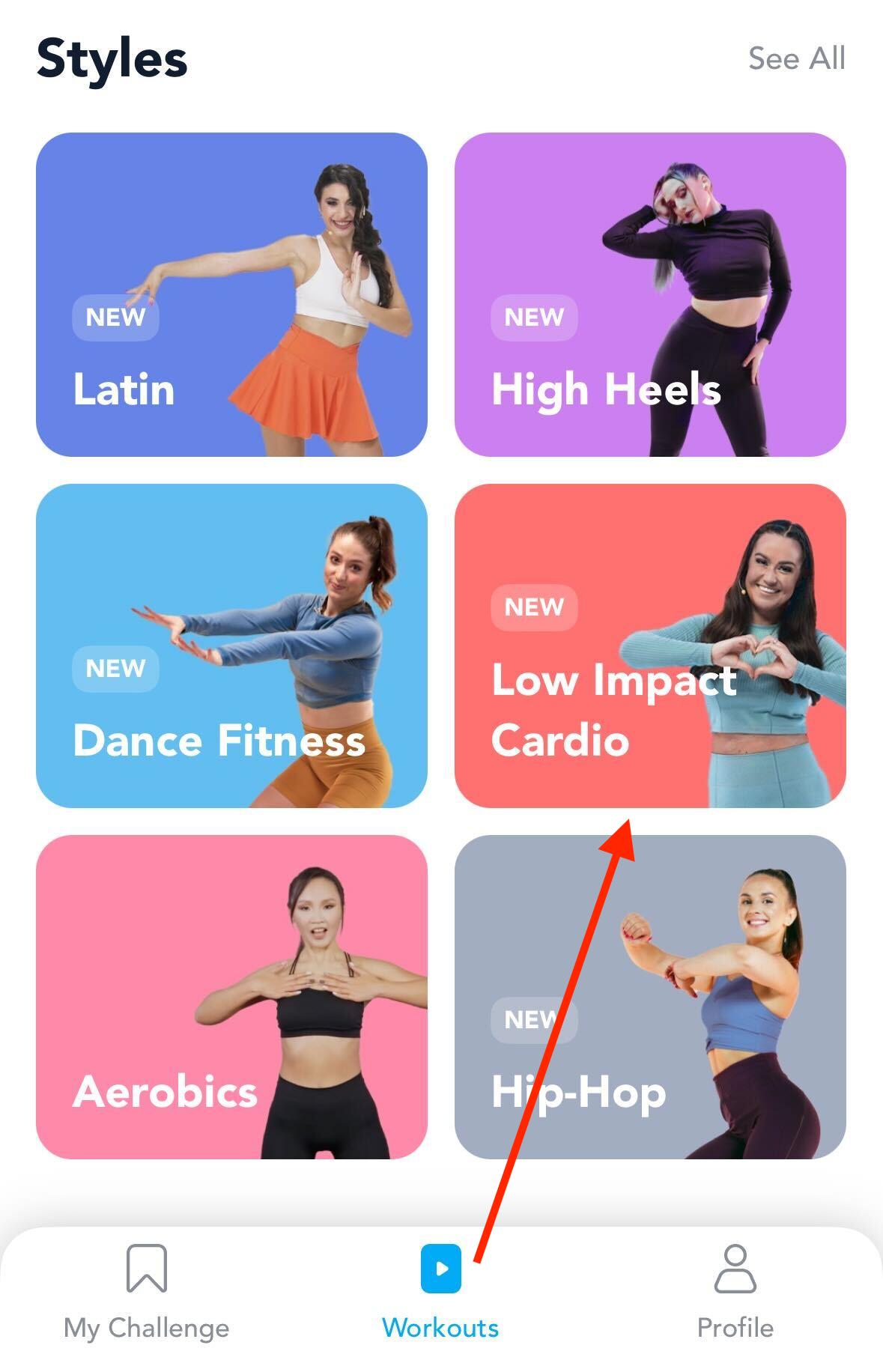 Low Impact Cardio program – Dancebit